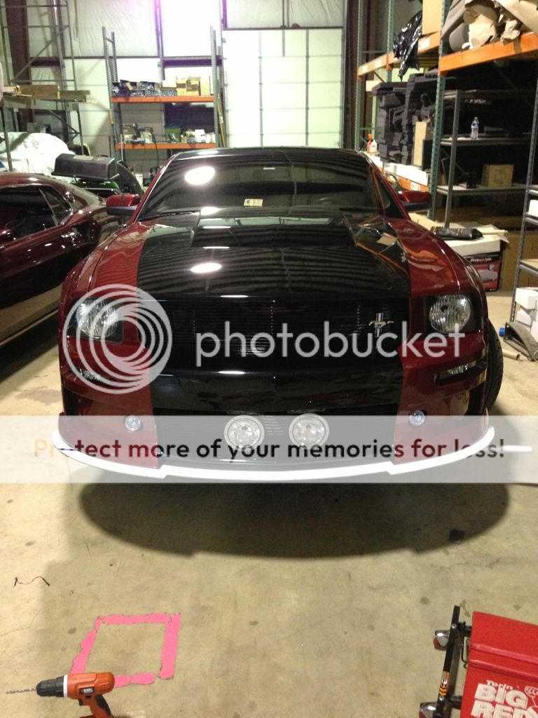 Made a splitter for the Cervini Eleanor bumper! | S197 Mustang Forum ...